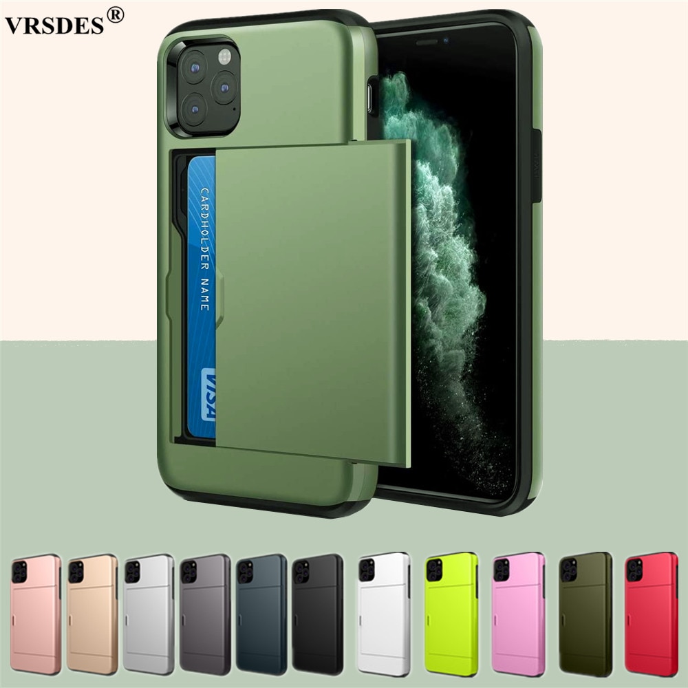 Slide Card Case For iPhone